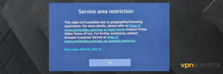 Fix: Service Area Restriction on Amazon Prime [Easy]