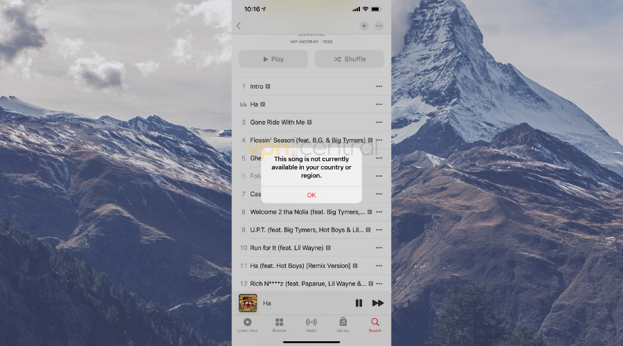 FIX: Apple Music Not Available in Your Region or Country