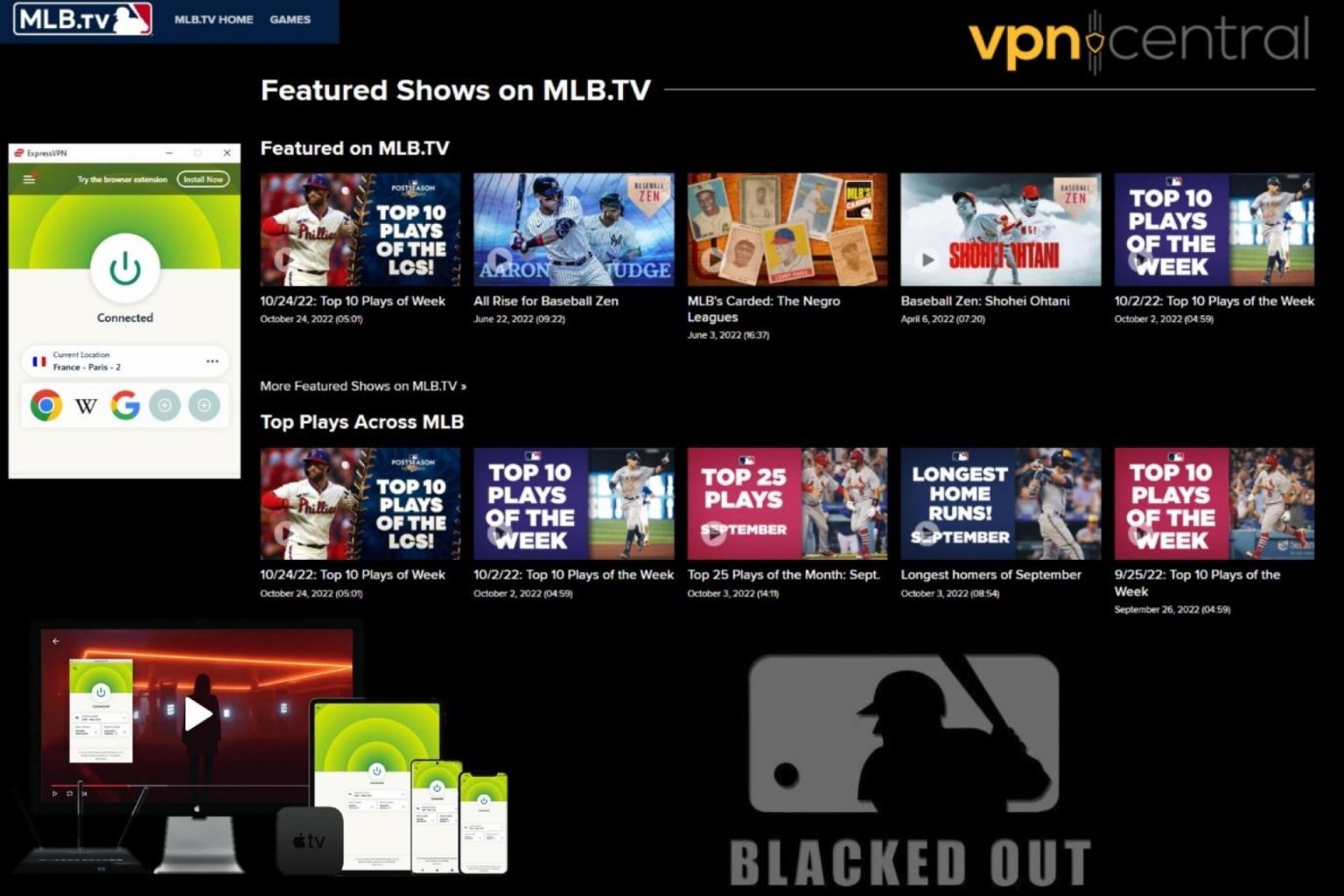 How to Watch an MLB Game Blocked in Your Area [100% Working]