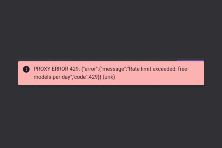 How to Fix Proxy Error 429 (Step-by-Step)