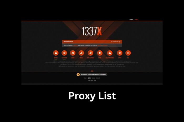 1337x Proxy List: Best Working 1337x Mirrors to Access Torrents (October 2025)