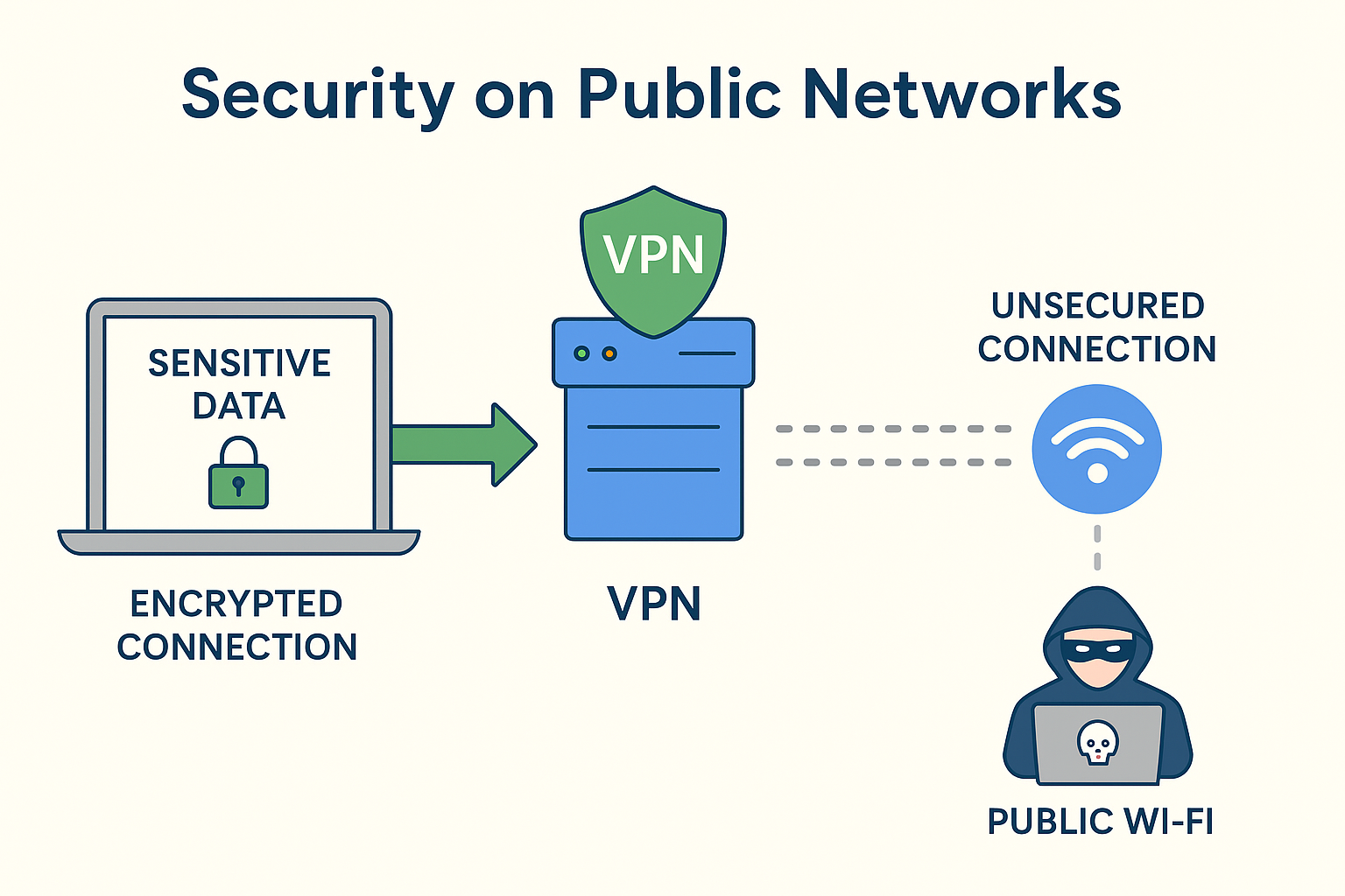 How a VPN Works Diagram (Beginner-Friendly)